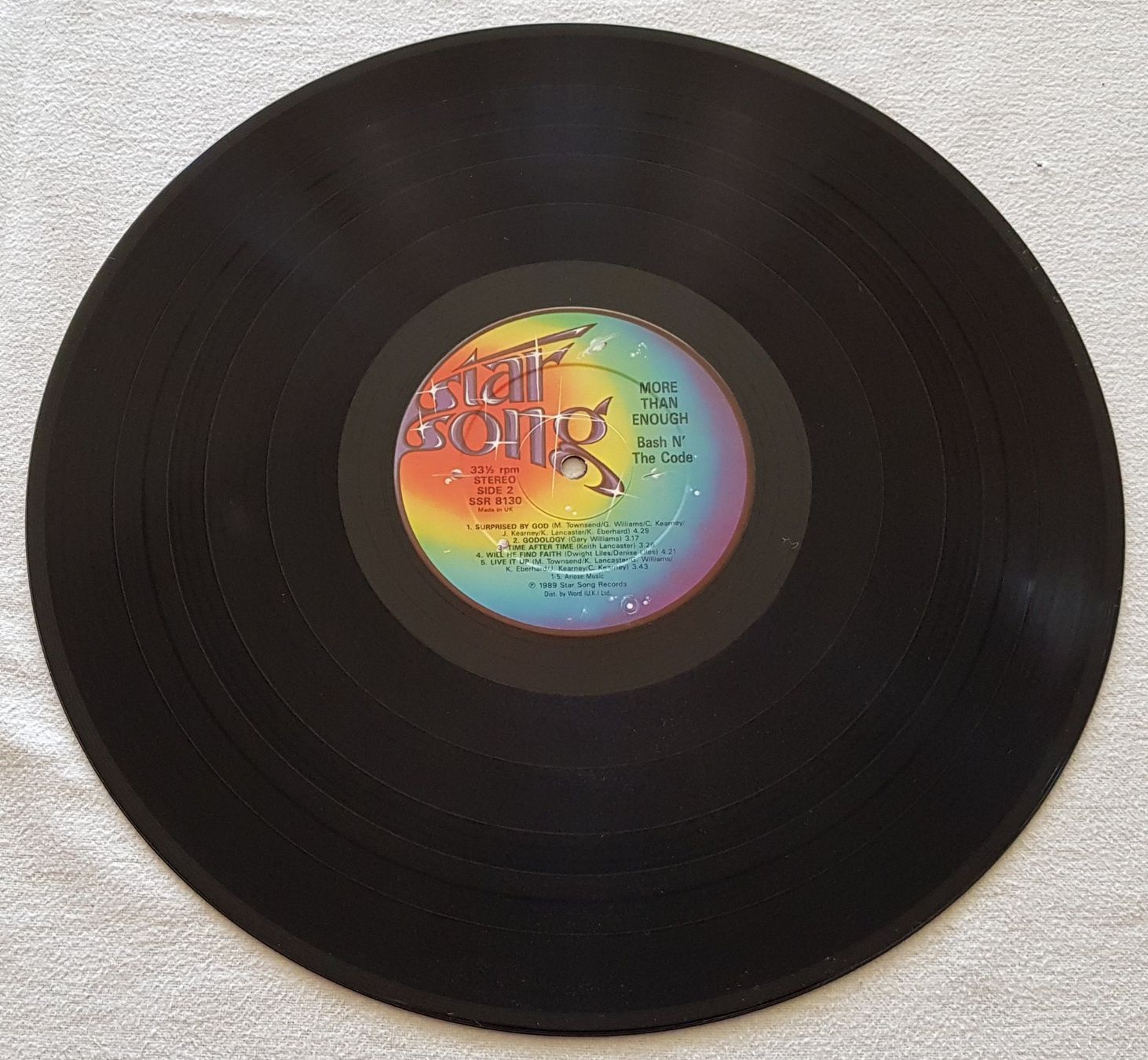 Bash 'n The Code – More Than Enough - LP - 1989 First Press (Gebraucht ...