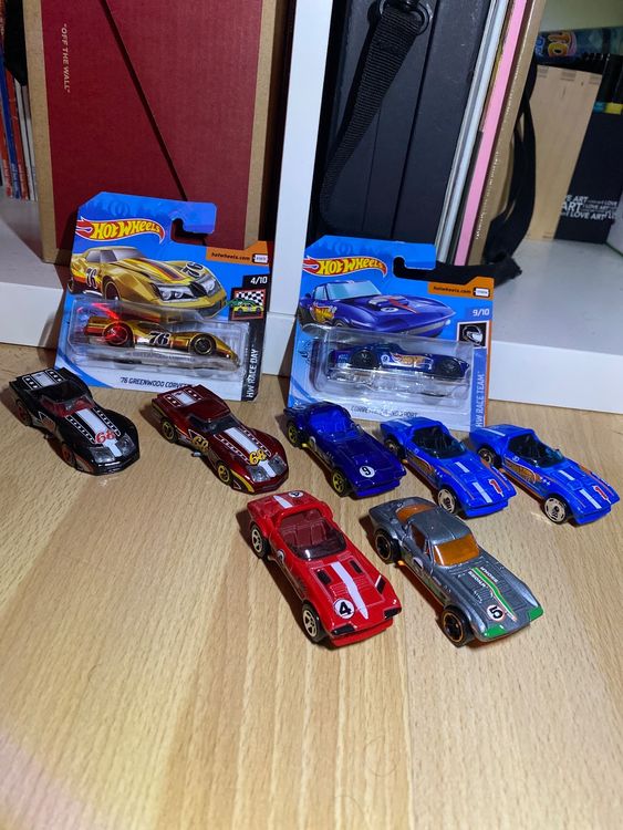 9x hot wheels Chevrolet corvette grand sport et greenwood | Kaufen auf ...