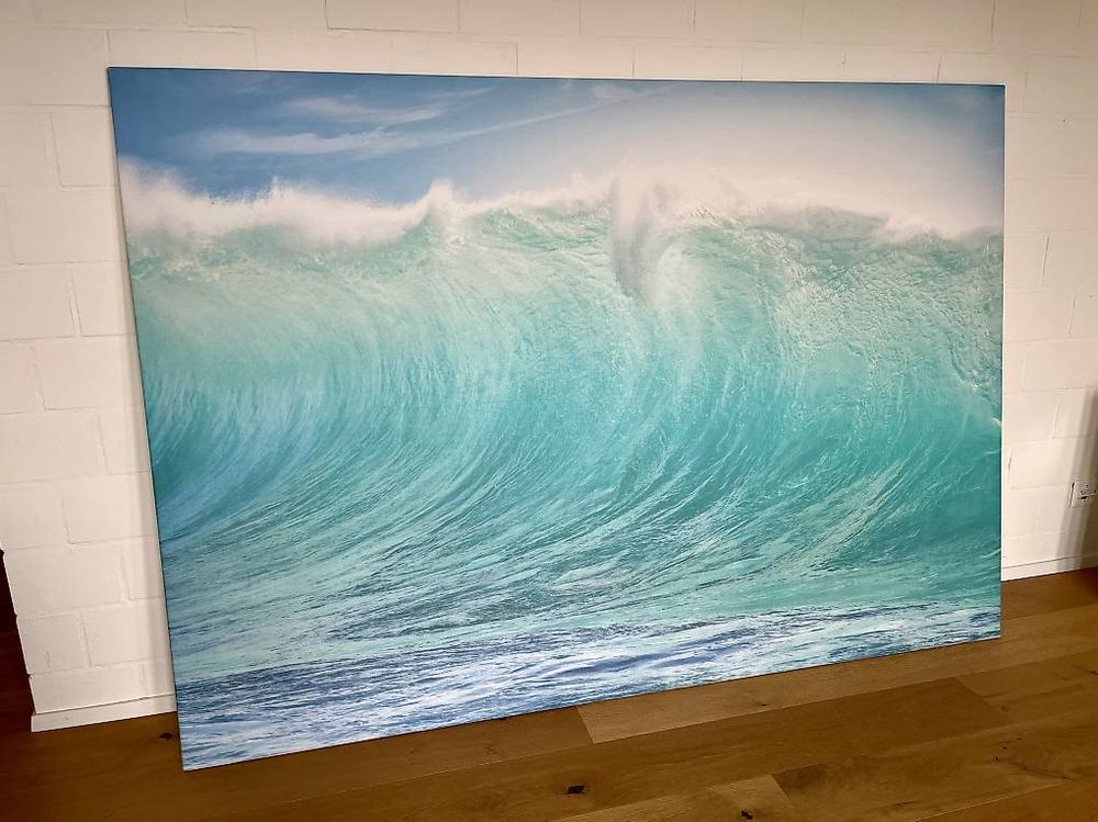 Wandbild Welle mit Alurahmen | Kaufen auf Ricardo