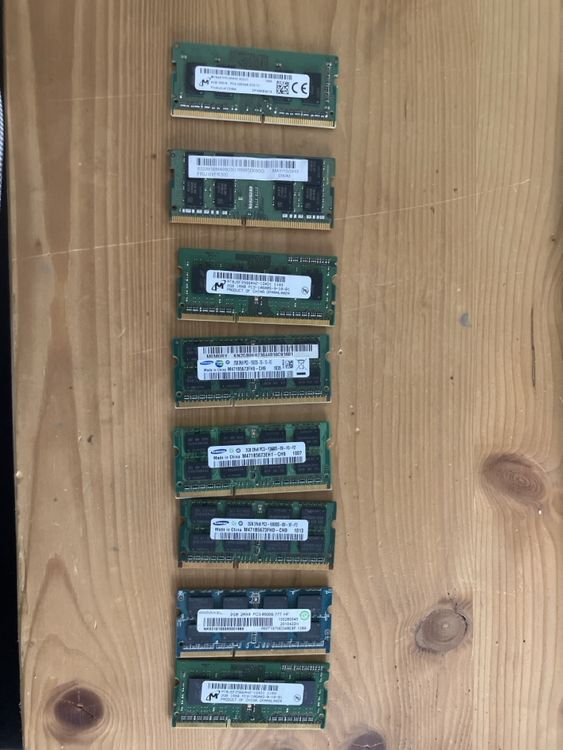 8x DDR3 RAM Arbeitsspeicher PC Laptop (Gebraucht) in Eschlikon TG für ...