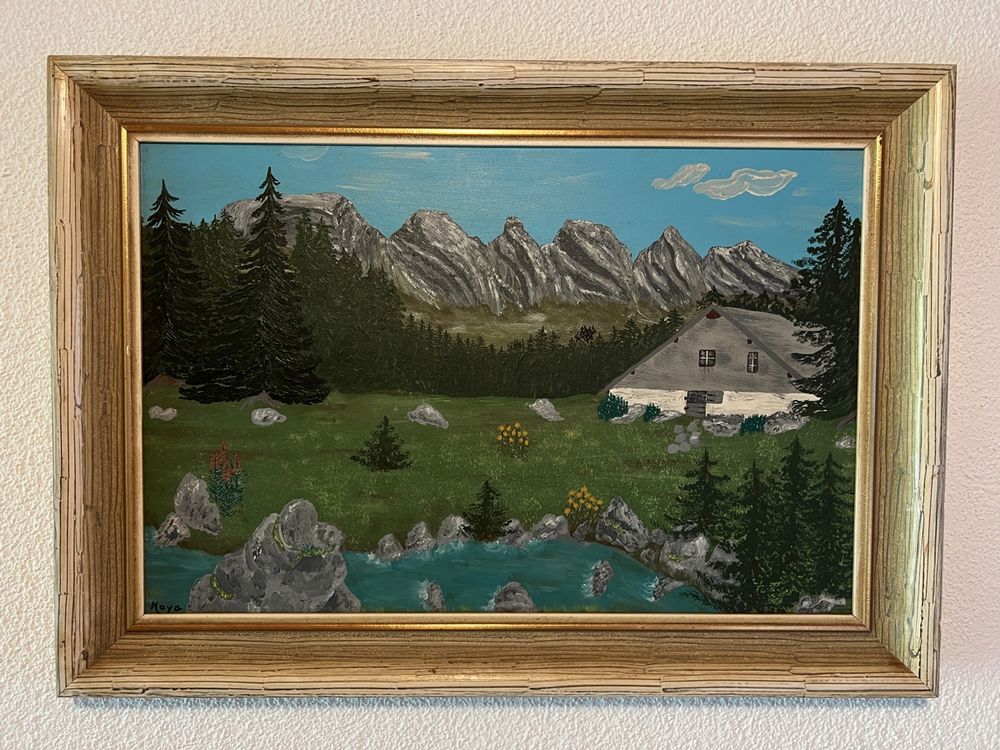 Gemälde Churfirsten Toggenburg (Gebraucht) in Wiesendangen für CHF 1 – nur Abholung auf Ricardo ...