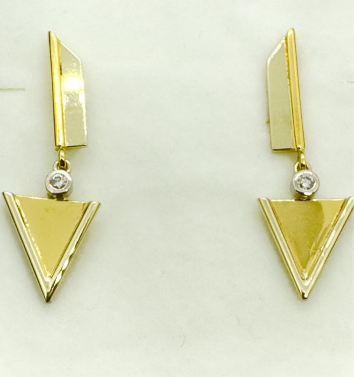 750/18 Karat Gold Ohrstecker mit Brillanten 6.20 Gramm (Gebraucht) in Murg für CHF 650 – mit ...