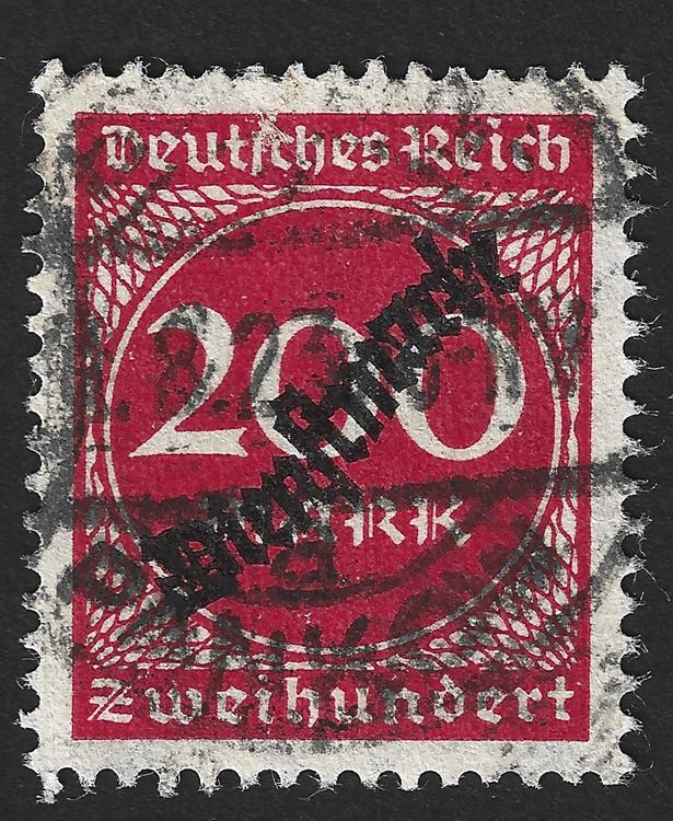 Deutsches Reich Dienstmarken-Mi 78 (Gebraucht) in Hittnau für CHF 1 – mit Lieferung auf Ricardo ...