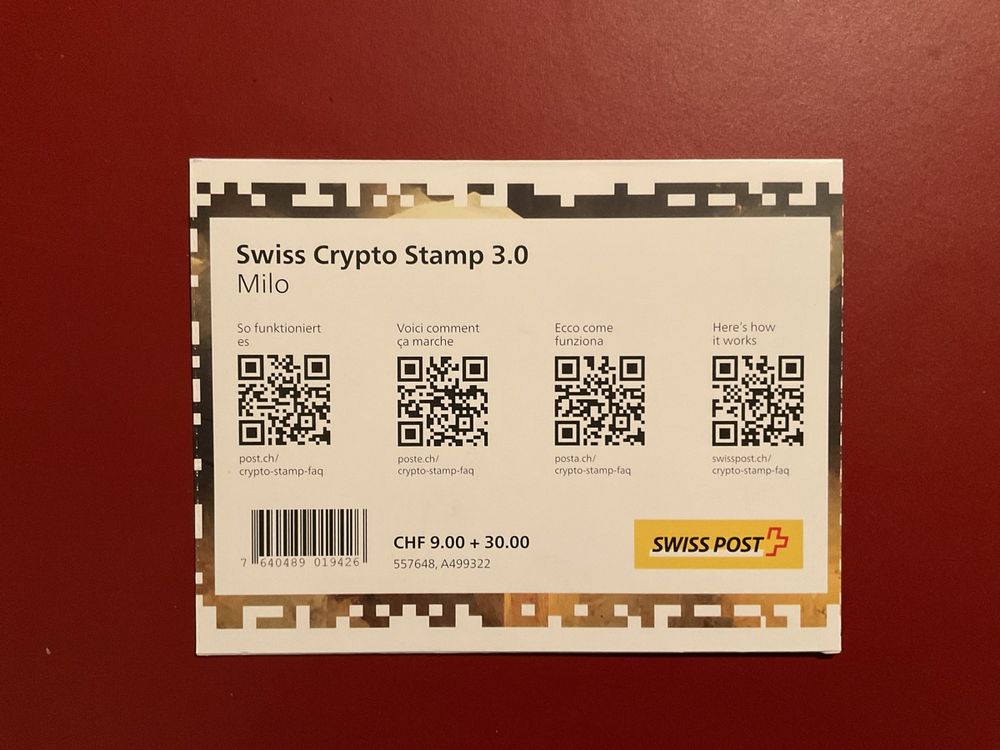 Crypto Stamp 3.0 Milo (Neu und originalverpackt) in Forch für CHF 33 ...
