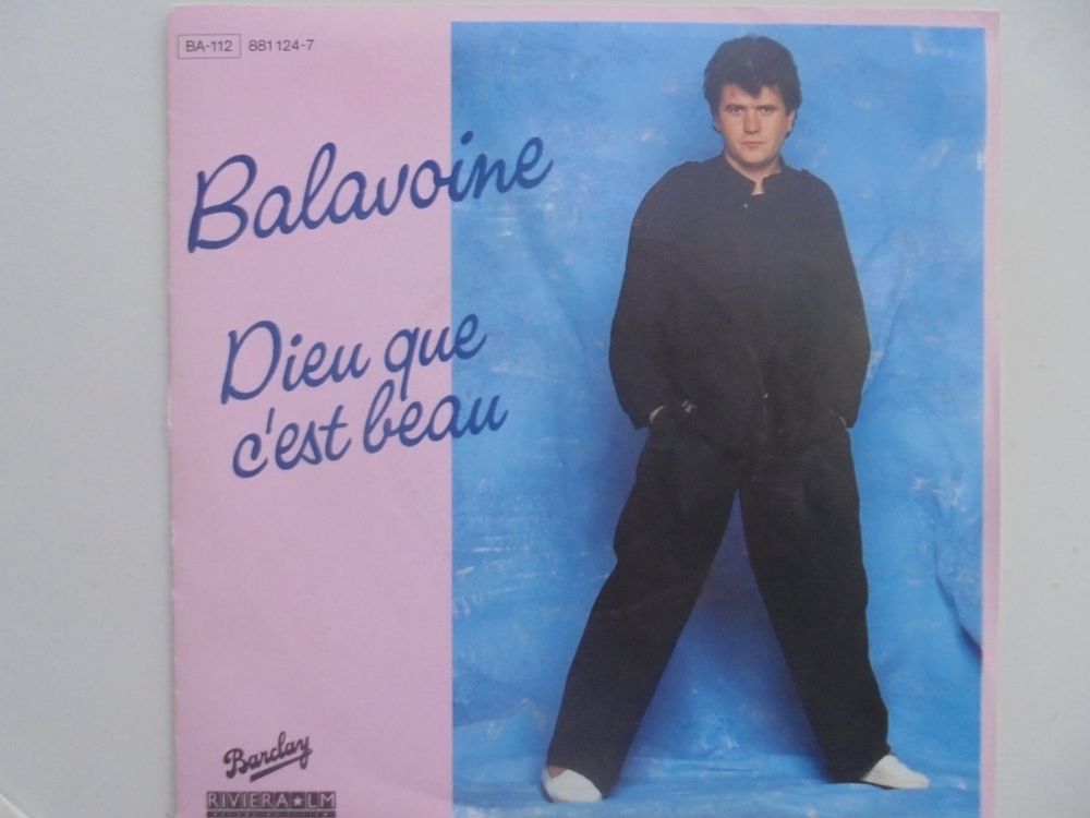 Daniel Balavoine " Dieu que c'est beau " France 1984 VG+ /EX (D ...