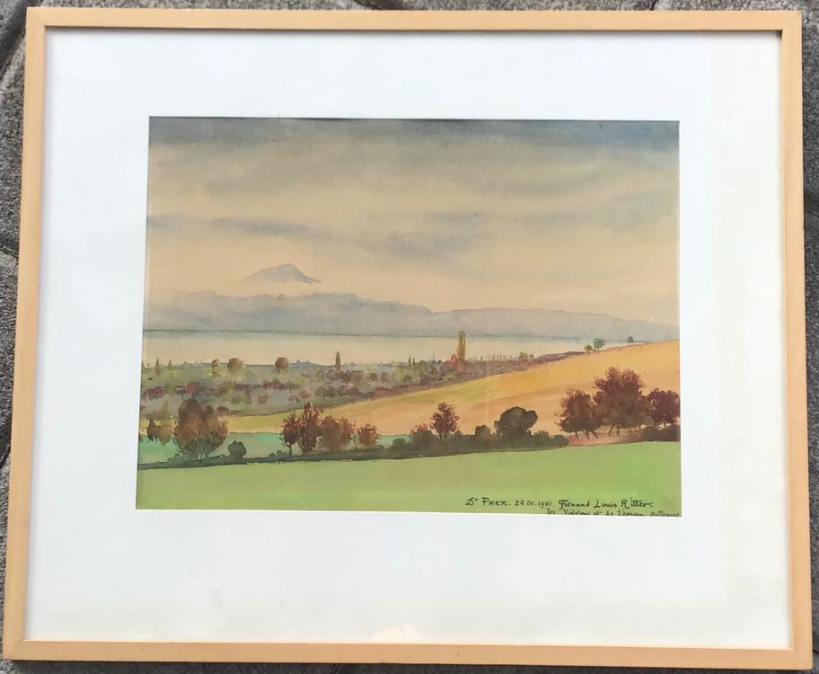 Louis Fernand RITTER (1871-?) See Ansicht Aquarell | Kaufen auf Ricardo