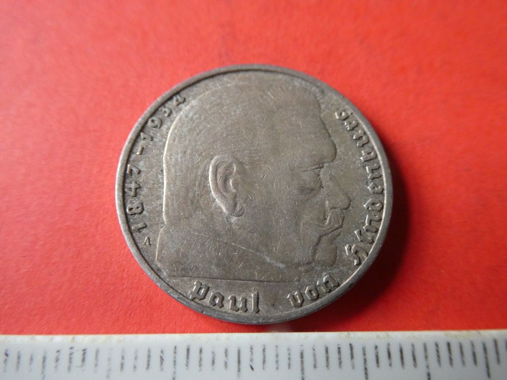 Dt. Reich 1937 A, 2 Reichsmark - Silber (Gebraucht) in Hinterforst für CHF 5 – mit Lieferung auf ...