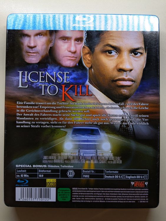 "License to Kill" mit Denzel Washington [Metalpak / Blu-ray] (Gebraucht ...