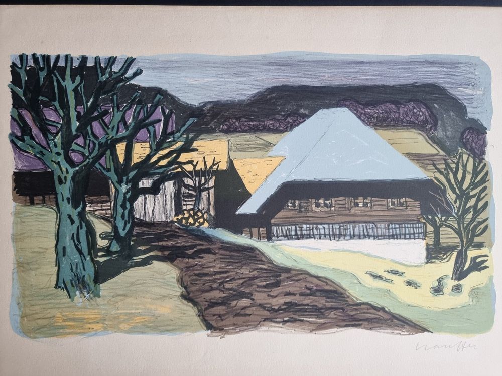 FRED STAUFFER (1892 -1980) Lithographie signiert | Kaufen auf Ricardo