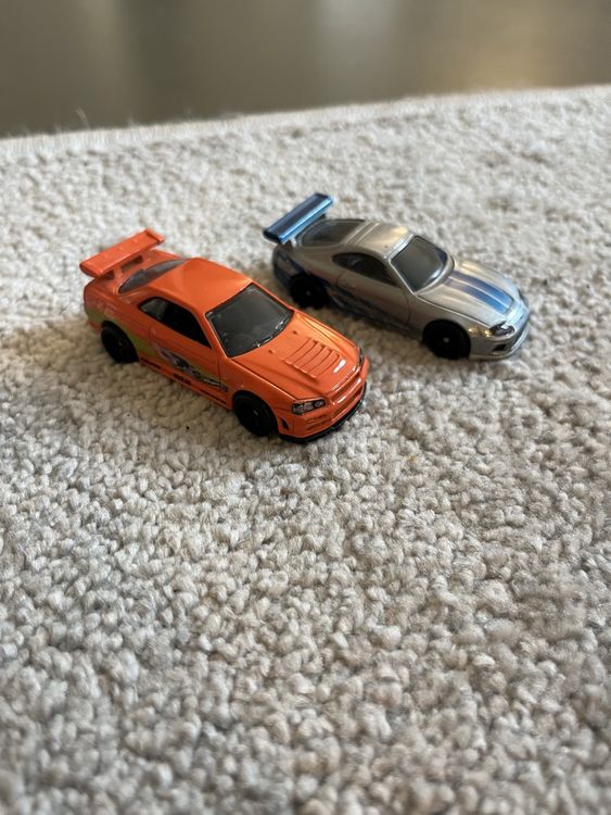 Hot Wheels Fast and Furious Nissan Skyline R34 & Supra Mk 4 (Gebraucht ...