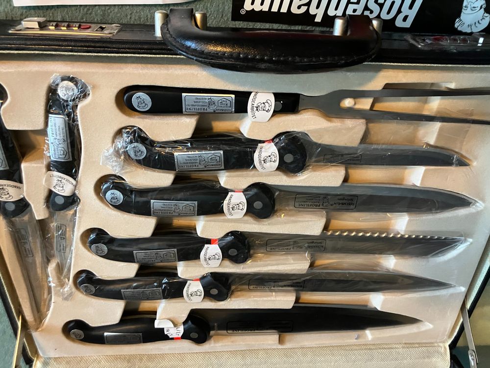Messerkoffer Komplett Neu 24 Teilig für Metzger oder Köche | Kaufen auf ...