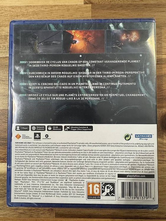 Returnal NEU & OVP [ PS5 / Playstation 5 ] (Neu und originalverpackt ...