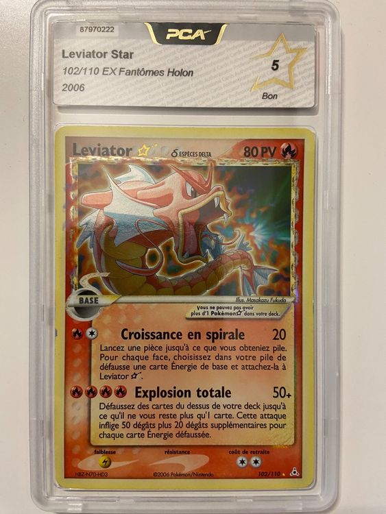 Léviator Gold Star EX Fantômes Holon Bloc EX Pokémon Fr | Kaufen auf ...