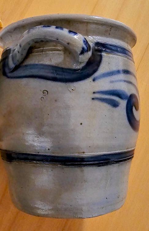 Pot en grès ancien décor gris et bleu de 3 litres (Gebraucht) in ...