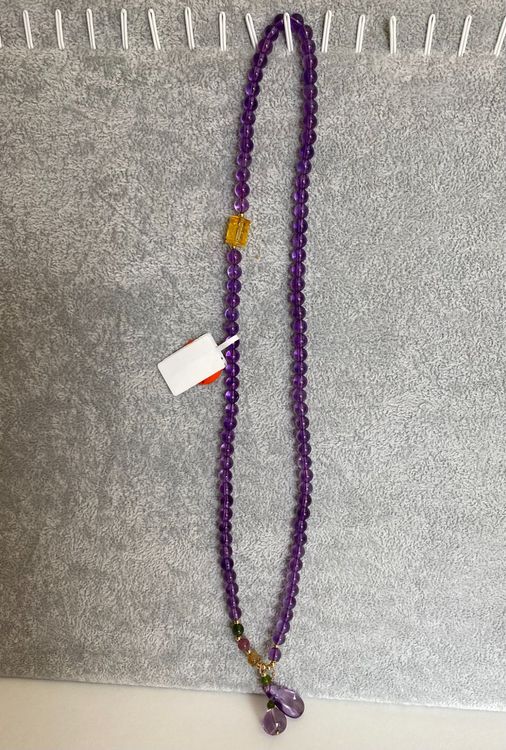 Lila Kristallarmband und Halskette | Kaufen auf Ricardo