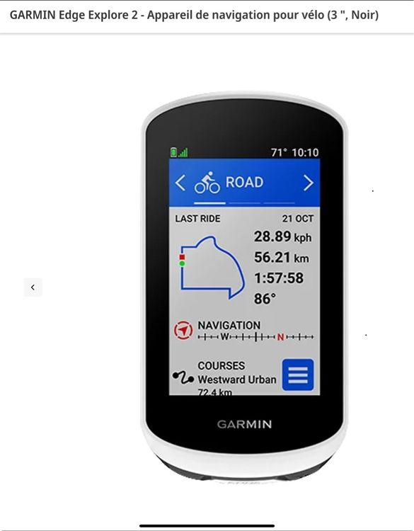 Garmin Edge Explore 2 - GPS vélo - Comme neuf ! (D'occasion) à Renens ...