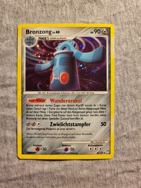 Pokémon Karte Bronzong Holo (Swirl) 6/123 (Gebraucht) in Grindelwald ...
