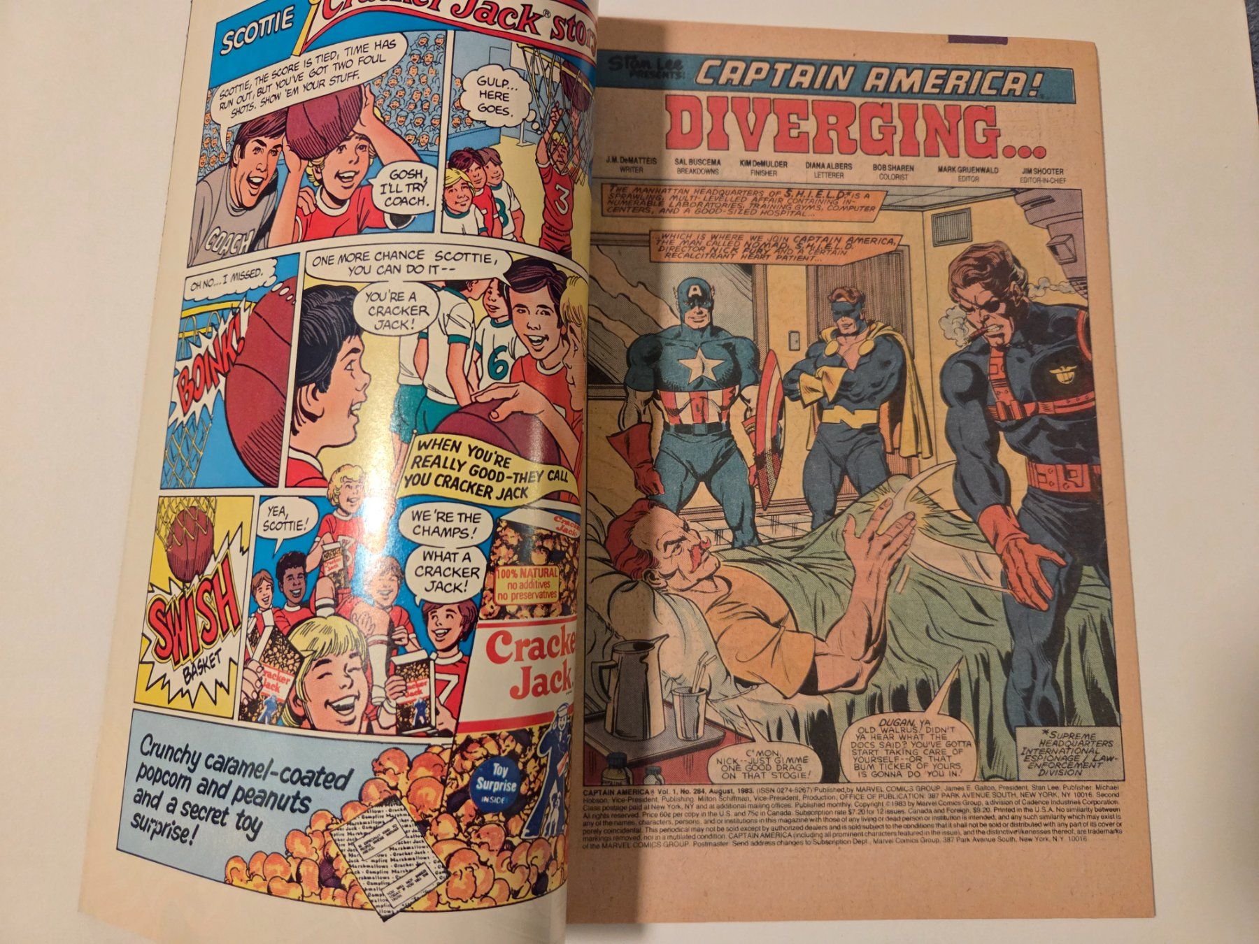 CAPTAIN AMERICA #284 (Marvel, 1983) Shield, Nick Fury (Gebraucht) in ...