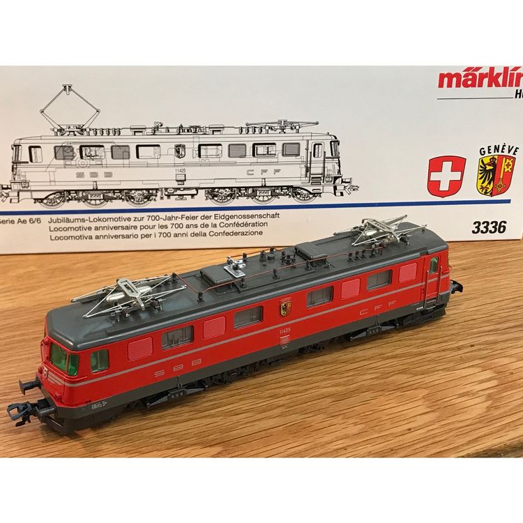 MÄRKLIN H0 3336 - SERIE Ae 6/6 SBB JUBILÄUMSLOK "GENEVE " (Neu (gemäss ...