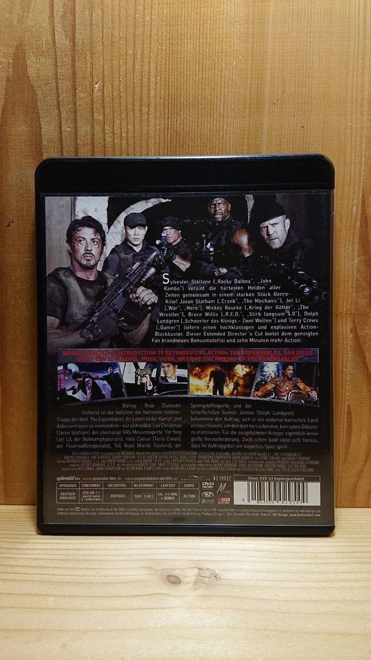 THE EXPENDABLES Extended Director's Cut Blu-Ray (Gebraucht) in ...