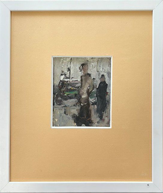 Walter Emil Müller. Fischer am Hafen. Öl auf Papier (Gebraucht) in Zumikon für CHF 140 – mit ...