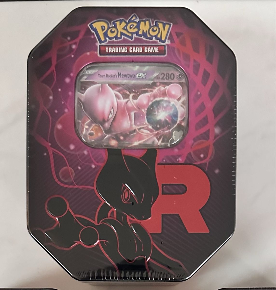 Destined Rivals🇬🇧 Team Rocket Tin Mewtwo (Neu und originalverpackt) in ...