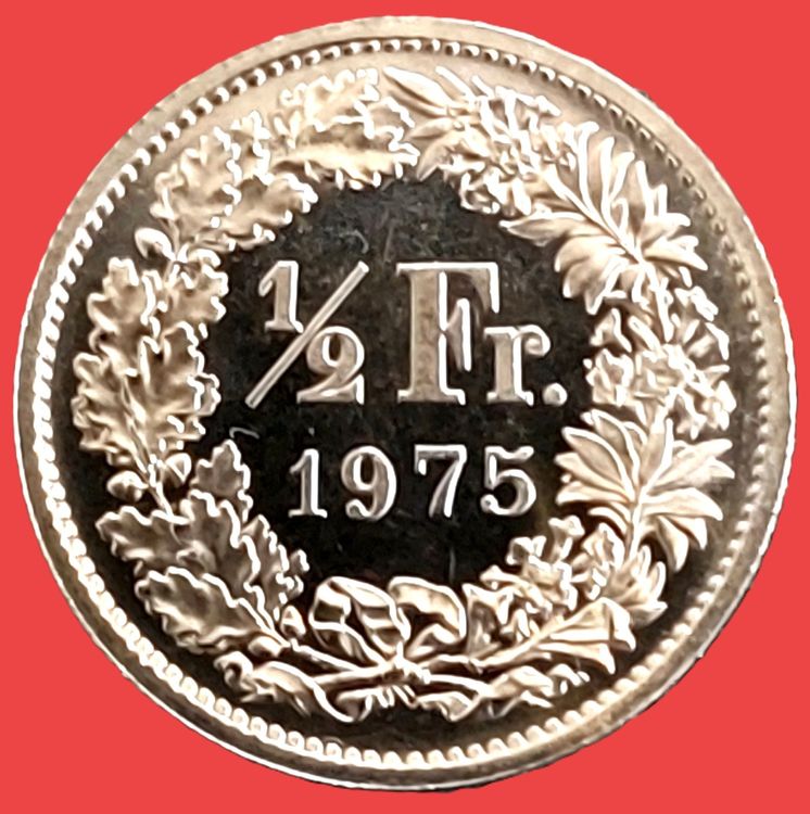 50 Rappen 1975 stgl. / aus Münzsatz (Neu (gemäss Beschreibung)) in Arch für CHF 4 – mit ...