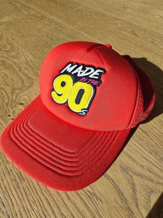 Coole Trucker Cap "Made in the 90s" rot | Kaufen auf Ricardo