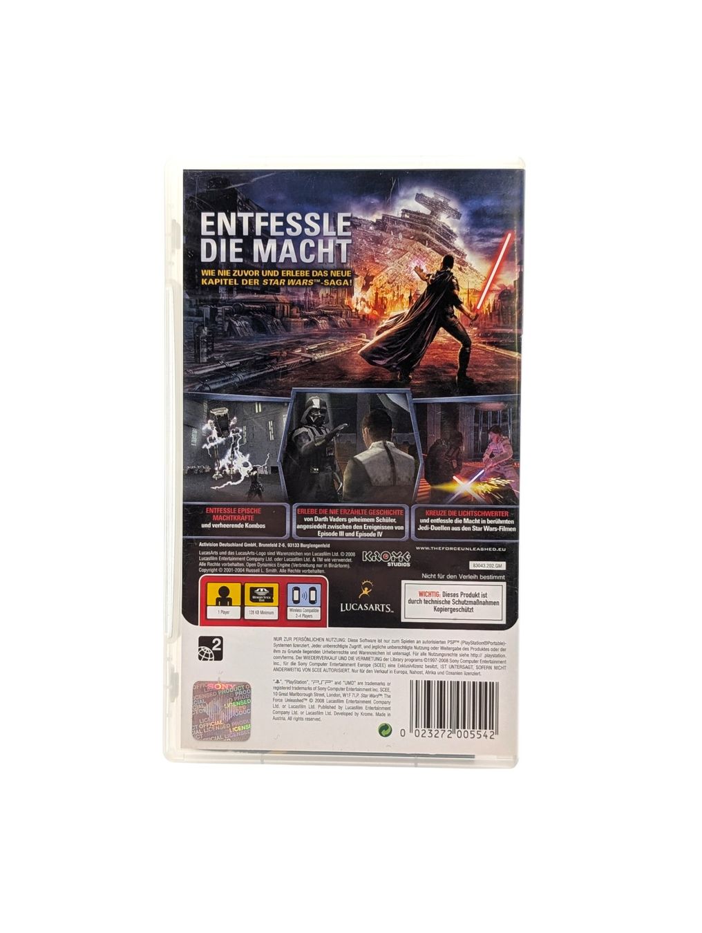 Star Wars: The Force Unleashed PlayStation Portable (PSP) (Gebraucht ...