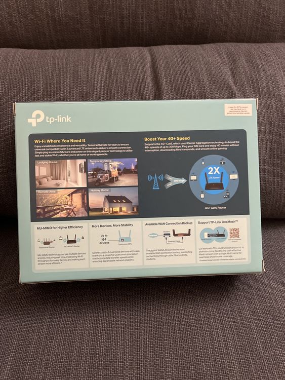 TP-Link Router Archer MR600, 4G+, AC1200, Neuwertig! (Gebraucht) in ...