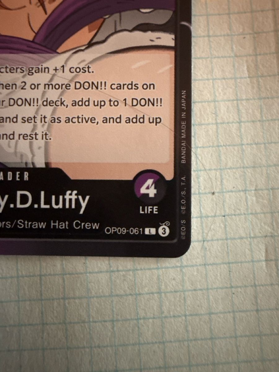 One Piece TCG: Monkey D. Luffy OP09-061 Leader (Neu (gemäss ...