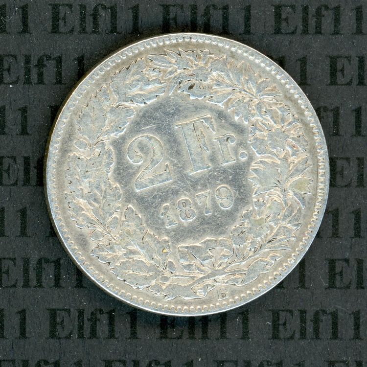 CHF___2.00 1879 s-ss 2 Franken (Gebraucht) in Widnau für CHF 50 – mit Lieferung auf Ricardo kaufen