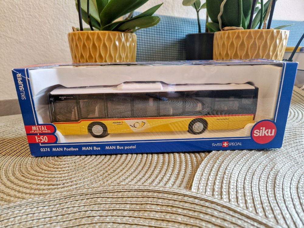 SIKU PTT Post Auto Bus MAN Lion's City 1:50 Metall Neu/OVP (Neu und ...