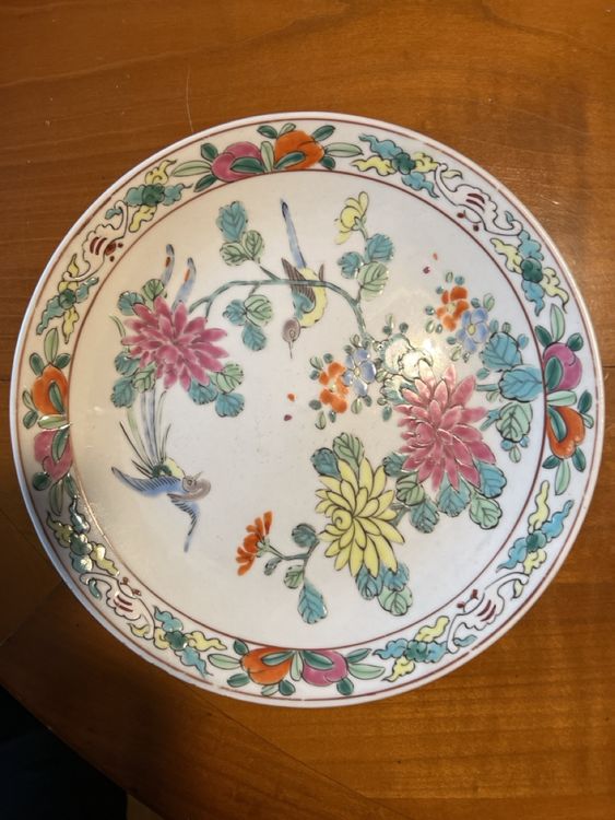 Porcelaine chinoise de la famille rose, prospérité & bonheur (D ...