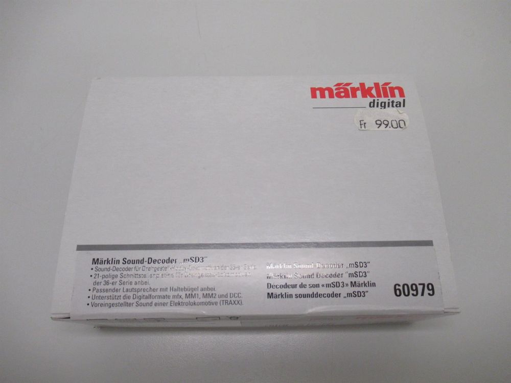 Märklin 60979 SoundDecoder mSD3 (Gebraucht) in Basel für CHF 75 – mit ...