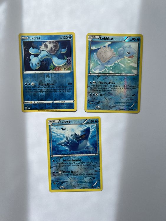 Pokemon - Holographic Lapras/Lokhlass from different sets (Gebraucht ...