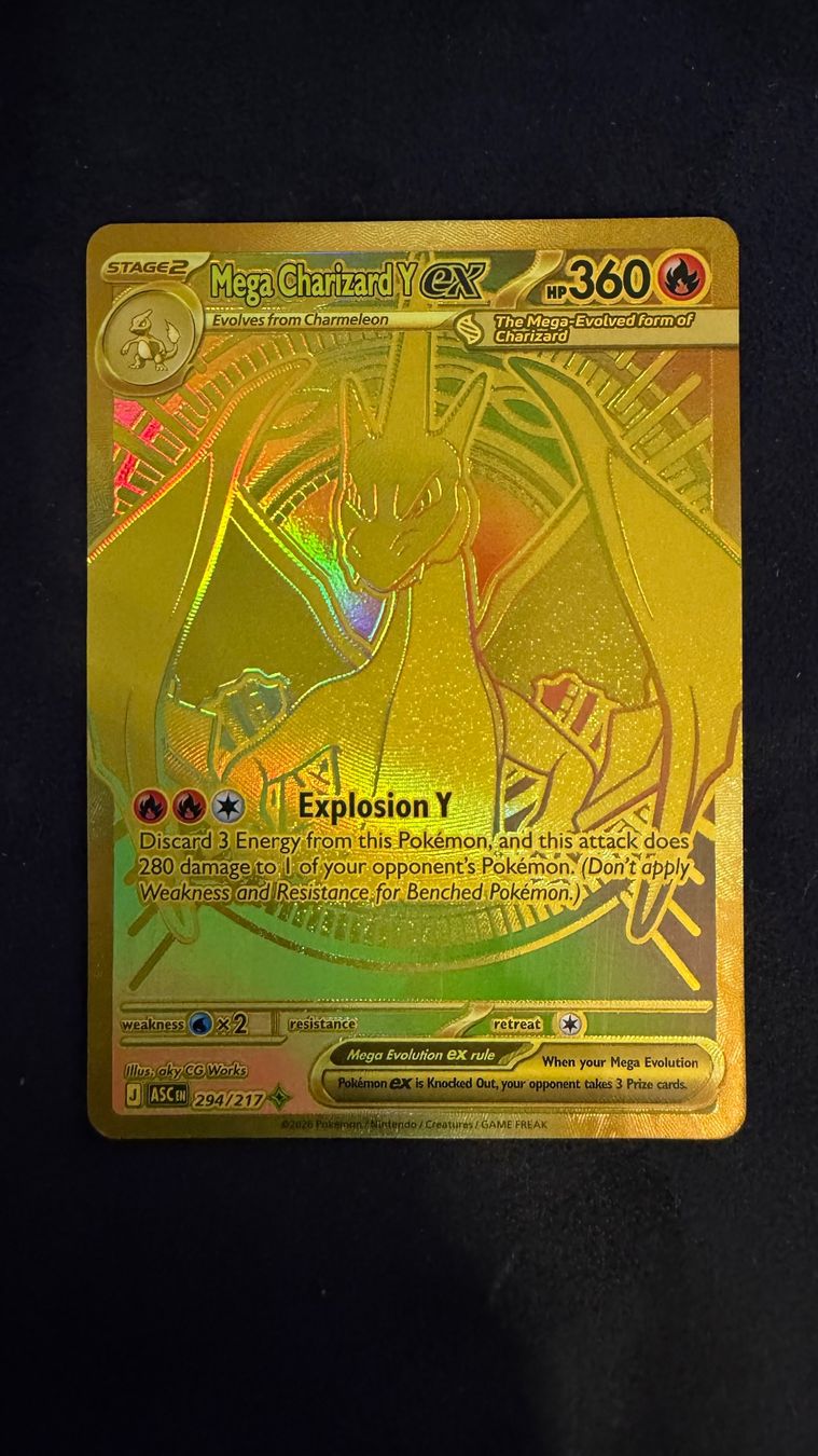Mega Charizard Y ex Gold - Ascended Heroes ASC 294 ab 1.- (Gebraucht ...