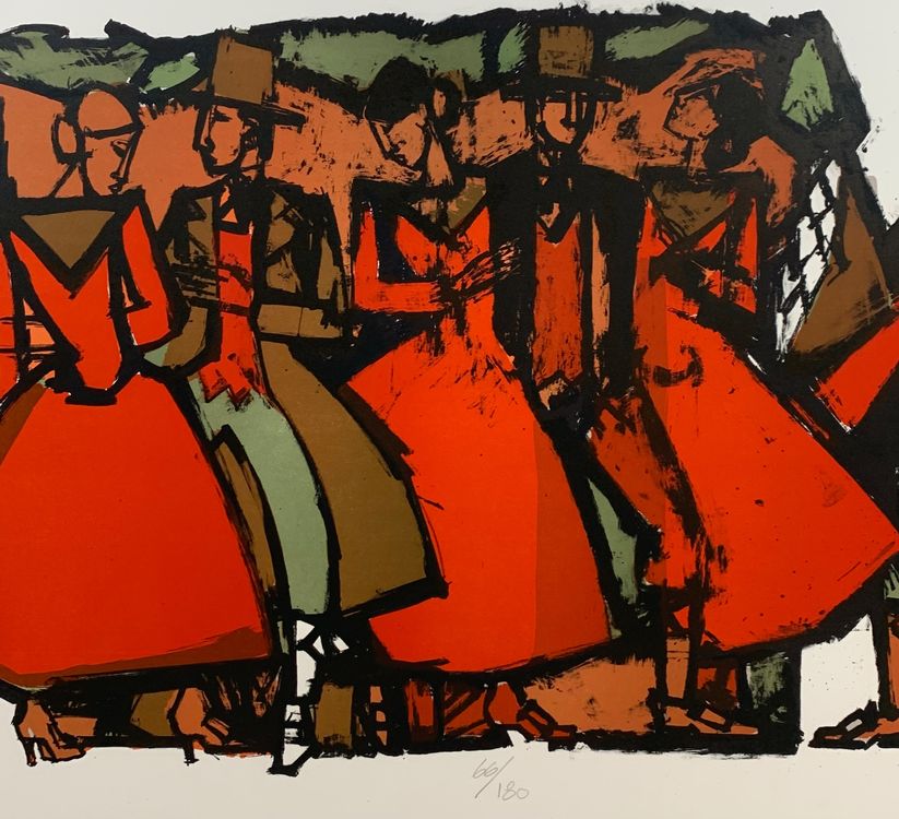 Rudolf Mirer (1937) grosses Lithographie Handsigniert (Gebraucht) in Root für CHF 315 – mit ...