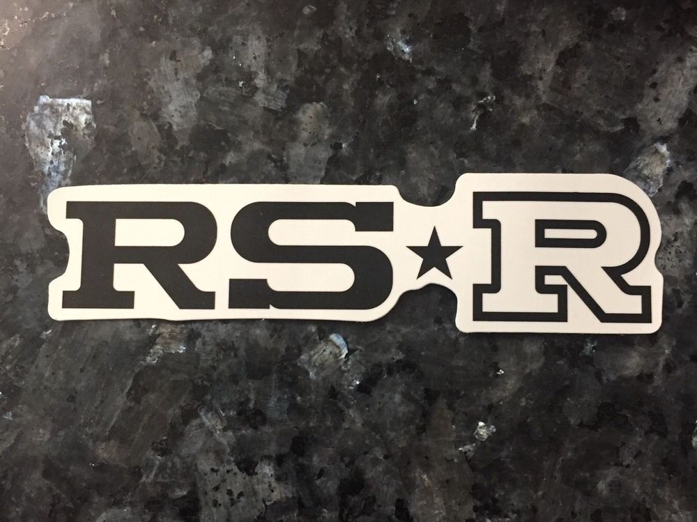 RSR RS * R Aufkleber Sticker ca. 9.3x2.1cm (Neu (gemäss Beschreibung ...