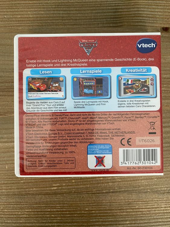 vtech Lernspiel Pixar Cars 2 ,Storio 2 | Acheter sur Ricardo