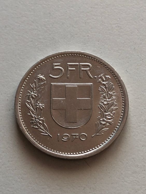 5 Fr. 1970 unz. (Gebraucht) in Schötz für CHF 10 – mit Lieferung auf ...