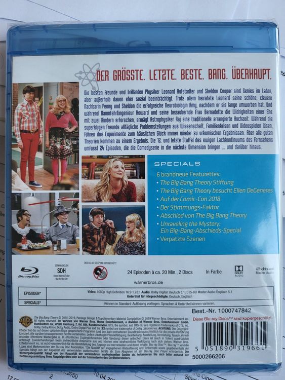 The Big Bang Theory (Staffel 12) Blu-Ray Original verpackt (Neu und originalverpackt) in Kriens ...