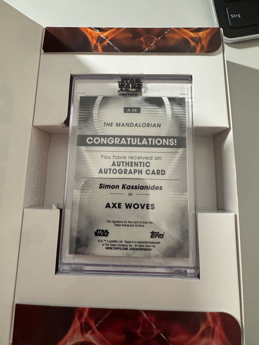 Star Wars Autogramm Karte - Axe Woves - Top Zustand! 49/50 (Gebraucht ...