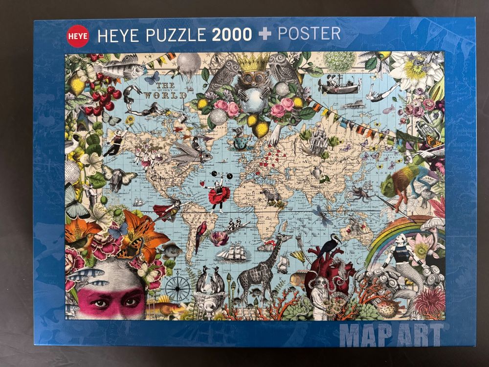Heye Puzzle 2000 Poster "Map Art" | Kaufen auf Ricardo