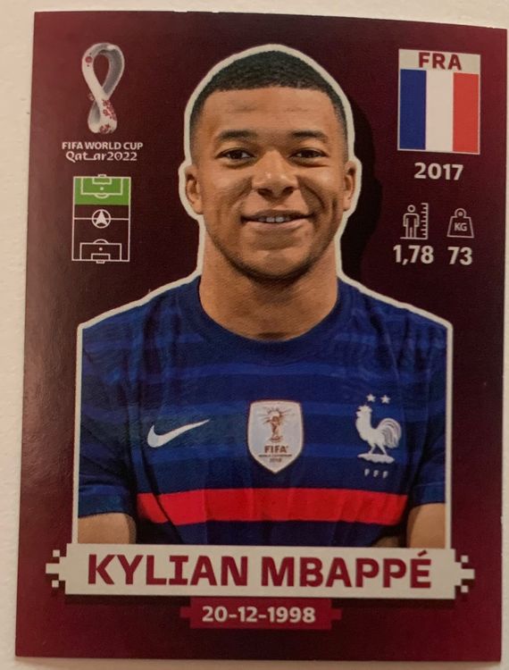 Panini FIFA World Cup 2022 - FRA 19 - KYLIAN MBAPPÉ | Kaufen auf Ricardo