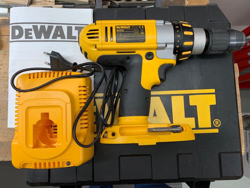 Akku Bohrmaschine 18V De Walt DC925 3 Gang mit Schlagwerk (Gebraucht ...