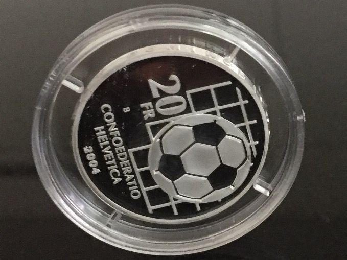 20 Franken 2004 - 100 Jahre FIFA - Gedenkmünze - PP (Neu (gemäss Beschreibung)) in Tägerwilen ...