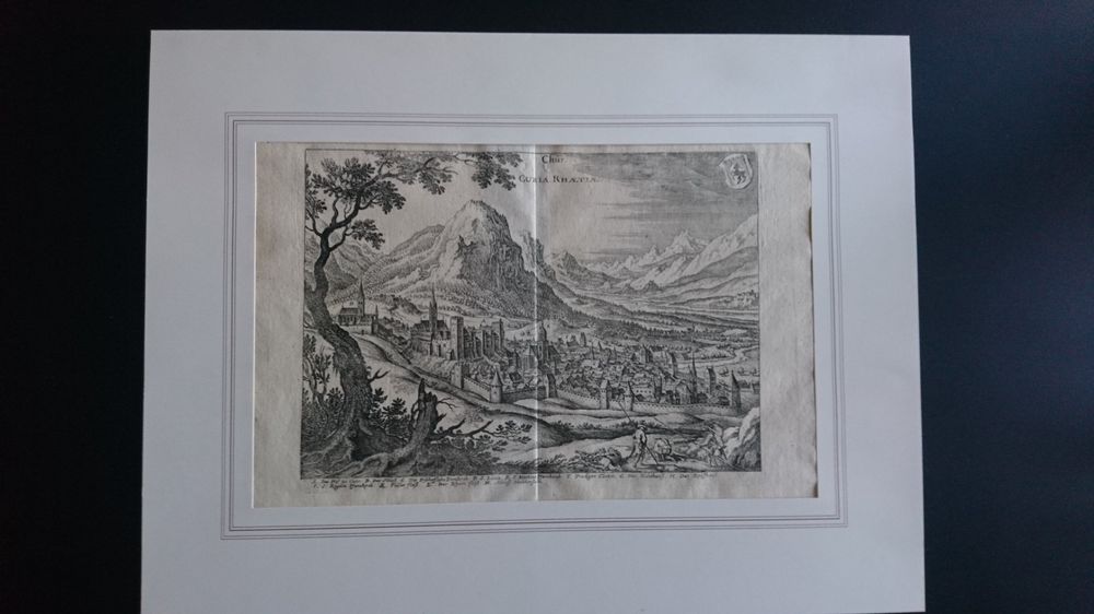 Chur 1655 Orig. Antiker Stich von Matthäus Merian d.Ä. Rar (Gebraucht ...