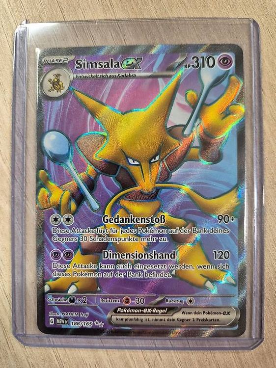 Pokémon Simsala ex 188/165 Ultra Rare MEW 151 Deutsch (Neu (gemäss ...