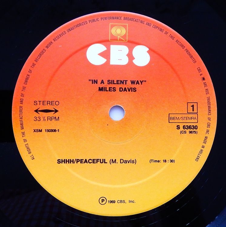 Vinyl / LP Album « Miles Davis - In A Silent Way » - 1969 (Gebraucht) in Alpnach Dorf für CHF 28 ...